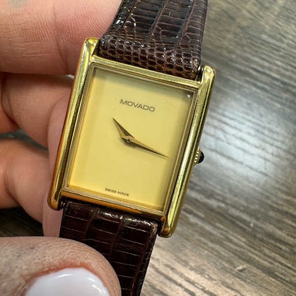 Movado | Accessories | Movado Ladies Rectangular Mechanical Manual Wind ...